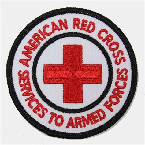 Patch Insigne Arc American Red Cross Services To Armed Forces Ww2