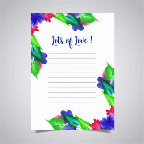 수채화 발렌타인 연애 편지 Eps Uidownload