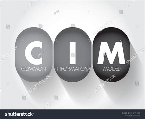Cim Common Information Model Open Standard Stock Vector Royalty Free