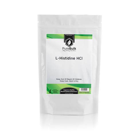 L Histidine Hcl Powder Pure Bulk Health Supplements Purebulk Inc
