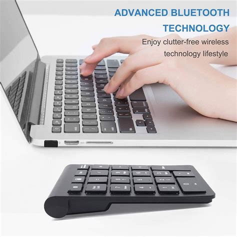 bt304 22 keys laptop mini wireless keyboard spec bluetooth gray
