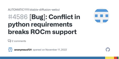 Bug Conflict In Python Requirements Breaks Rocm Support · Issue