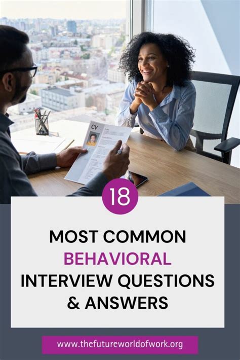 18 Common Behavioral Interview Questions And Answers