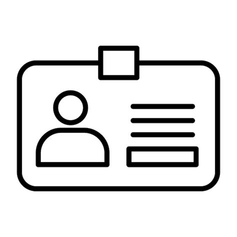 Premium Vector Id Card Vector Illustration