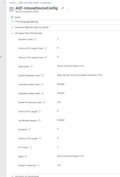 Intune Help On Windows Hello Pin Setup Cloud Computing And Saas
