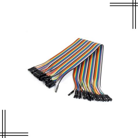 cabo wire jumper fêmea x fêmea 20 cm 40pcs em promoção na americanas