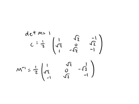 Solved Determine Whether Each Orthogonal Matrix Is The Standard Matrix