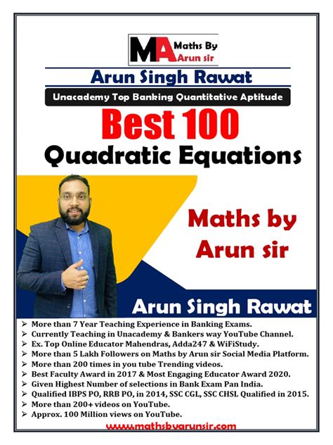 C1 Quadratic Equations Pdf