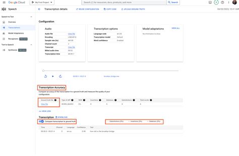 Measure And Improve Accuracy Cloud Speech To Text Documentation Google Cloud