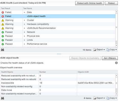 removing inaccessible objects in vsan
