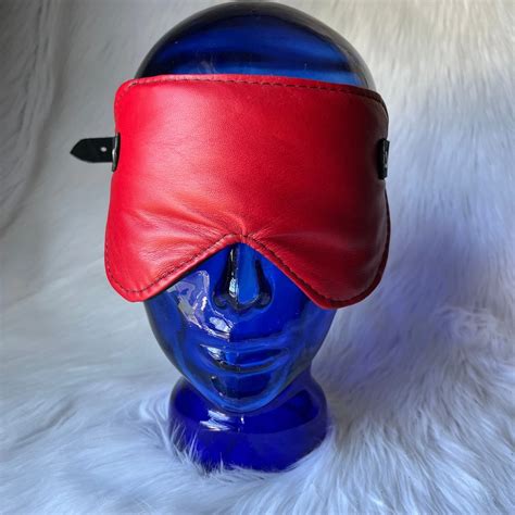 Leather Blindfold Sensory Play Blindfold Kink Blindfold Sensual