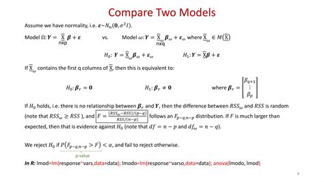 1 Linear Model Inference Prediction Ppt