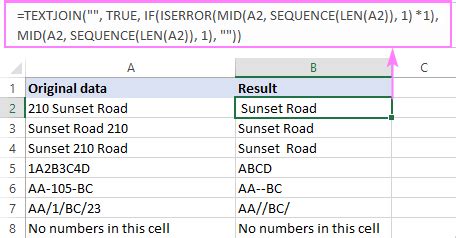 How To Remove Split Text And Numbers In Excel Cell