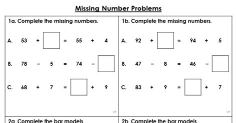 14.2 Missing Number Problems | Classroom Secrets
