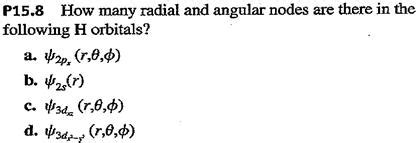 Solved How Many Radial And Angular Nodes Are There In The Chegg