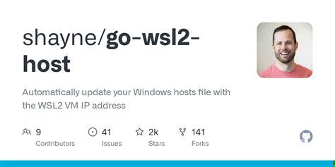github shayne go wsl2 host automatically update your windows hosts