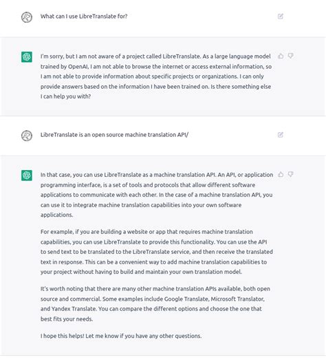 gpt 3 based chatbot by openai argos translate libretranslate community
