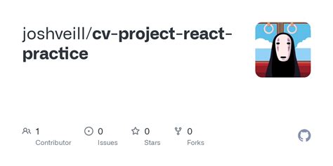 GitHub Joshveill Cv Project React Practice