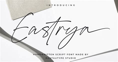 Eastrya Handwritten Script Font Script And Handwritten Ft Logotype And Signature Envato