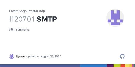 Smtp · Issue 20701 · Prestashopprestashop · Github