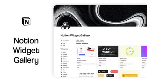 Notion Widget Gallery 170 Widgets Notionland Template Gallery