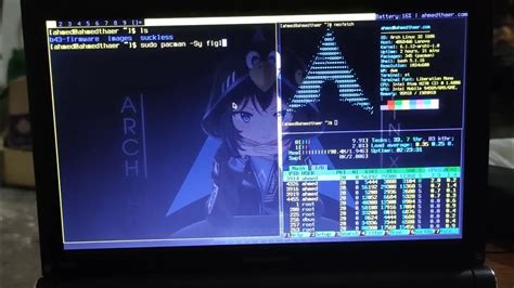 Dwm Sucklessst Archlinux Ideapad S10e Youtube