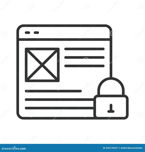 Web Access Blocked Icon In Line Design Web Access Blocked