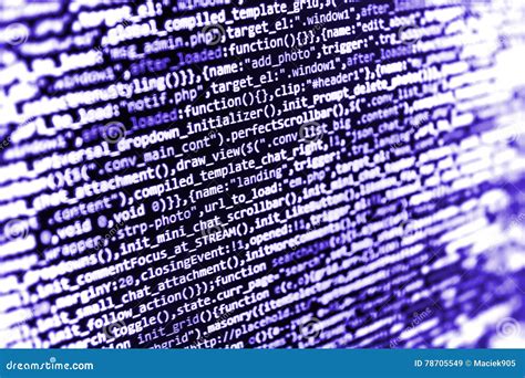 software developer workspace screen stock image image of html display 78705549