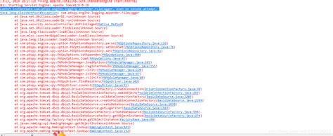 cannot instantiate com p6spy engine logging appender filelogger even