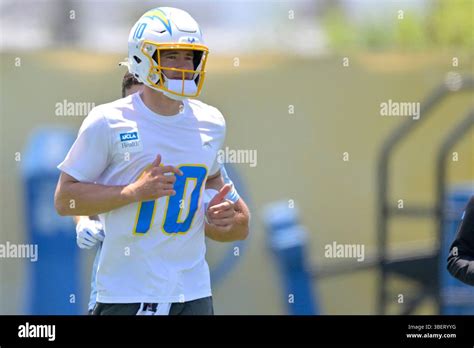 Los Angeles Chargers Quarterback Justin Herbert During Nfl Football