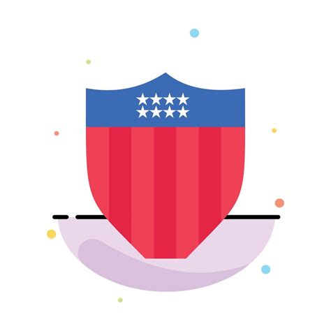 American Shield Security Usa Abstract Flat Color Icon Template 13175379 Vector Art At Vecteezy