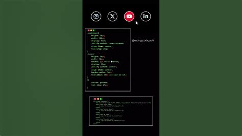 Social Media Icon Hover Effect Using Css Grid Areas And Html5