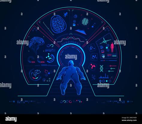 Human Brain D Mri Stock Vector Images Alamy