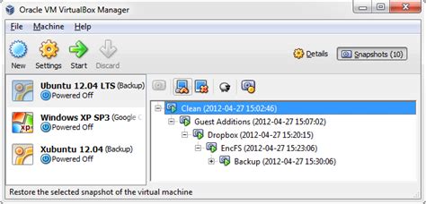 Linux Restoring A Virtualbox Vm To A Cleandefault State Super User