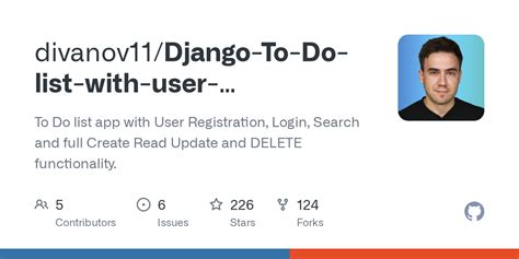 Github Divanov11django To Do List With User Authentication To Do