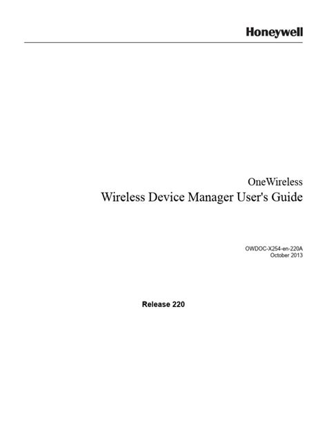 Onewireless Wireless Device Manager User Guide Pdf Computer Network Ip Address