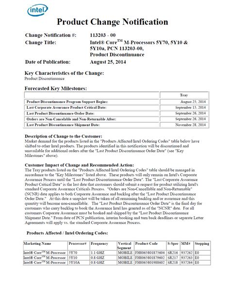 Intel S Nm Core M Series Broadwell Y Processors With W Tdp Detailed Powers Fanless And
