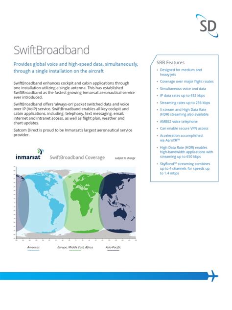Inmarsat Swiftbroadband Spec Sheet Pdf Download Free Pdf Telecommunications Information