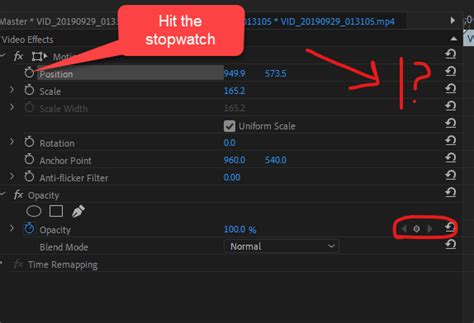 Solved Set Keyframe Button Is Not Accessible In Effects C Adobe