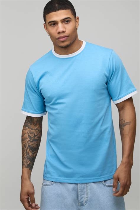 Mens Ringer T Shirts Boohooman Uk