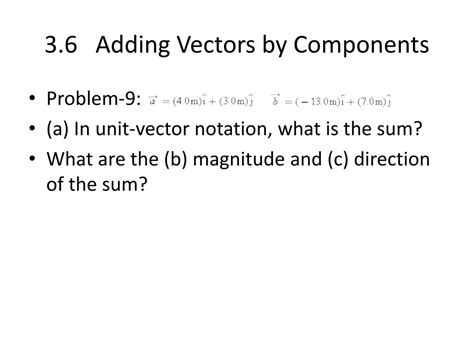 PPT 3 5 Unit Vectors PowerPoint Presentation Free Download ID 2014203