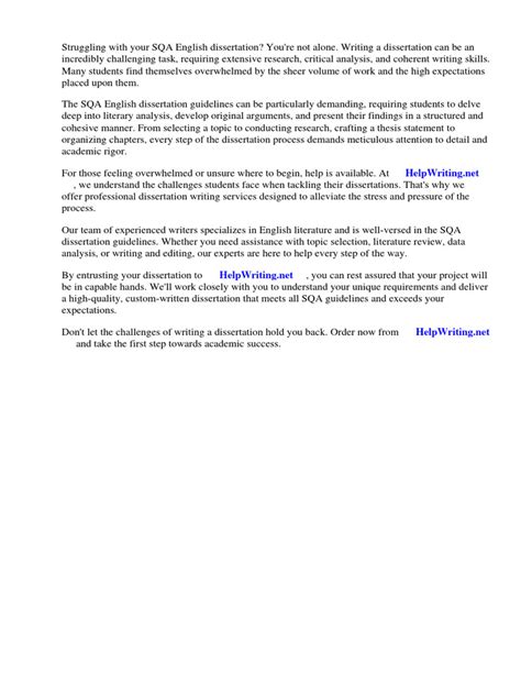 Sqa English Dissertation Guidelines Pdf Thesis Software