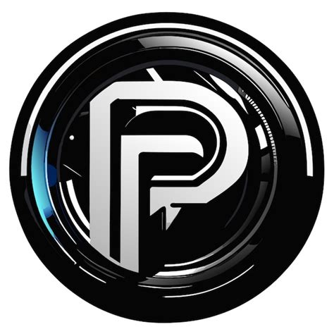 Premium Vector Complex Round 3d Black Logo With Black Outline Vector
