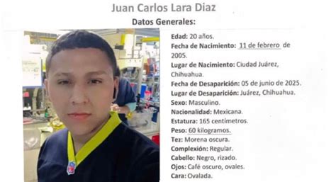 ¡urgente Buscan A Juan Carlos Joven Desaparecido Noticias Ciudad Juárez