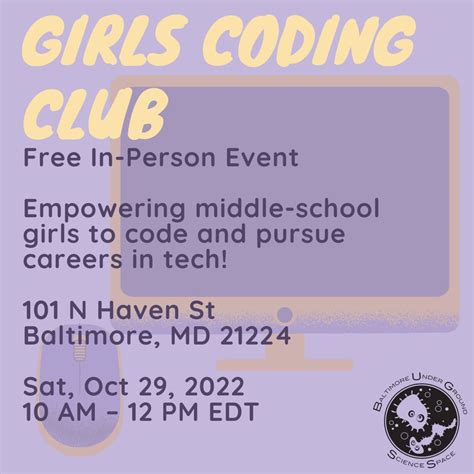 Bugss Baltimore Underground Science Space On Linkedin Bugsslab Free Coding Event Learn