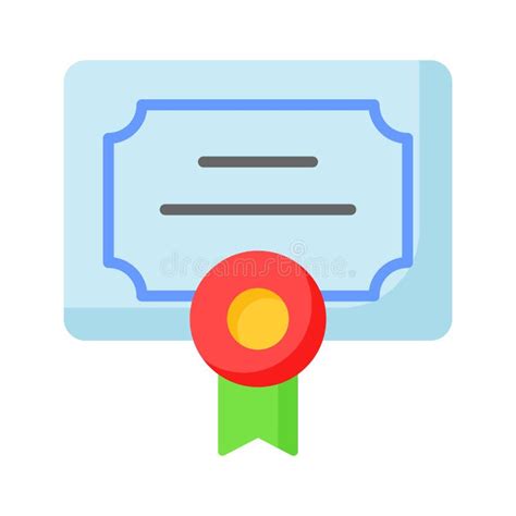 Authorized Document Paper With Badge Depicting Concept Icon Of Certificate Stock Vector