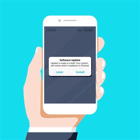 System Software Update And Upgrade Concept Loading Process Screen Stock Illustration