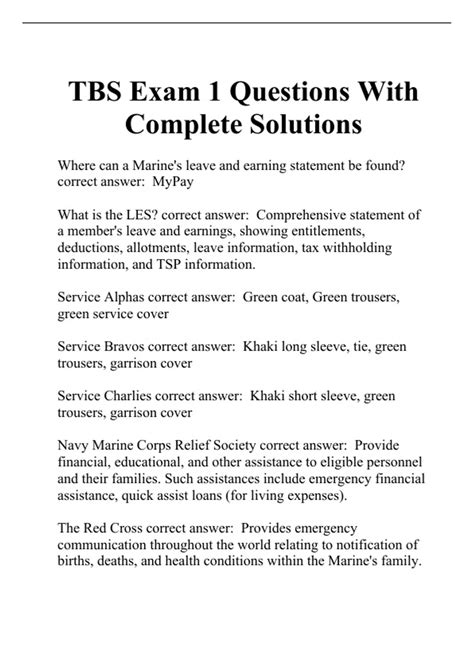 TBS TESTS COMPILATION BUNDLE Stuvia US