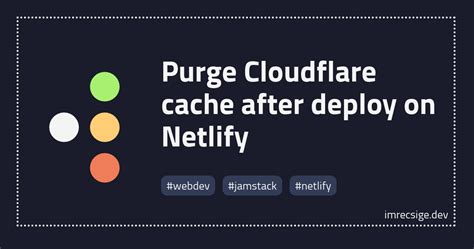 Purge Cloudflare Cache After Deploy On Netlify