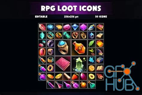 Unity Asset RPG Loot Icons